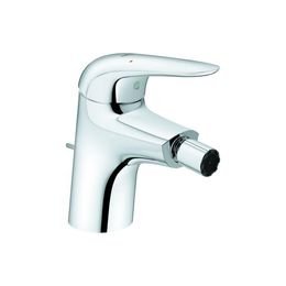 Grohe Eurostyle Bidetarmatur 23720003 chrom, mit Ablaufgarnitur, Griff geschlossen