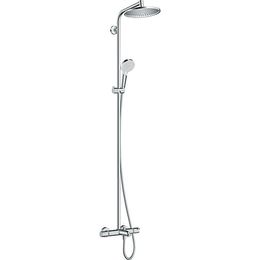 Hansgrohe Crometta S 240 Showerpipe 27320000 chrom, 1jet, 240 mm, f&uuml;r Badewanne