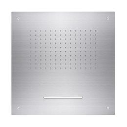 Herzbach Living Spa Kopfbrause 11650200209 Edelstahl geb&uuml;rstet, 50x50 cm, Deckeneinbau