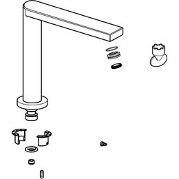Hansa Schwenkauslauf komplett 5711 Stela 59913999 chr