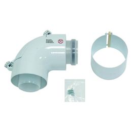 Vaillant Bogen 87 Grad 60/100mm PP 303916 mit Reinigungs&ouml;ffnung (T&uuml;r)