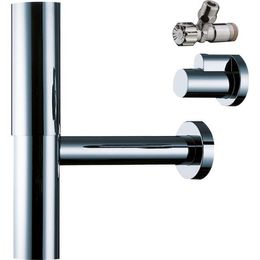 Hansgrohe Komplettset Siphon Flowstar 52120000 mit Eckventil, chrom