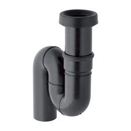 Geberit Geruchsverschluss 167734161 &Oslash; 110 mm, Abgang vertikal, f&uuml;r Hock-WC, PE-HD, schwarz