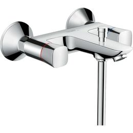 Hansgrohe Logis Wannenarmatur 71243000 Aufputz, chrom, 2 Griffarmatur