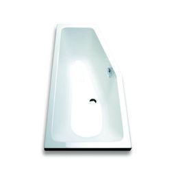 Hoesch Combi Badewanne 5590.010 160x70cm, wei&szlig;, Ausf&uuml;hrung links