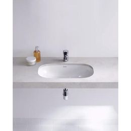 Duravit D-Code Einbauwaschtisch 0338560000 f&uuml;r Einbau von unten, Wei&szlig; Hochglanz