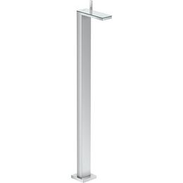 Hansgrohe Axor MyEdition Waschtischarmatur 47040000 Ausladung 196 mm, bodenstehend, mit Push-Open Ablaufgarnitur, chrom/Spiegelglas