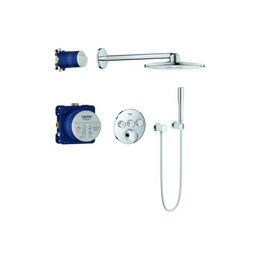 Grohe SmartControl Duschsystem Unterputz 34709000 chrom, mit 3 Absperrventilen, rund