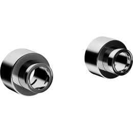 Hansa Rosetten und S-Anschluss-Set 02720200 chrom, S-Anschluss, absperrbar/verdeckt
