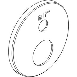 Ideal Standard Rosette, rund, d:157mm, A962482AA Symbole Therm., Easy-Box, Chrom