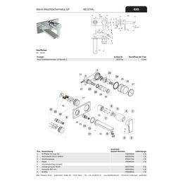 Ideal Standard Rosette mit 2 &Ouml;ffnungen STRADA, F960880AA UP-Wand-WT, Chrom
