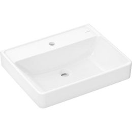 Hansgrohe Xanuia Q Waschtisch 60241450 600x480mm, mit Hahnloch, ohne &Uuml;berlauf, wei&szlig;