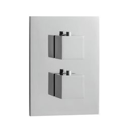 Herzbach NeoCastell Fertigmontageset 11.500550.2.01 Unterputz-Brause-Thermostat square, chrom