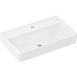 Hansgrohe Xanuia Q Waschtisch 61130450 650x390mm, mit Hahnloch/&Uuml;berlauf, SmartClean, wei&szlig;