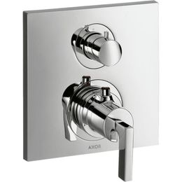 Hansgrohe Axor Citterio Fertigmontageset 39700000 Unterputz-Thermostat, mit Absperrventil, Hebelgriff, chrom