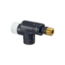 Oventrop Baureihe E Vorlauf-Thermostatventil 1163232 Axial, stufenlose Voreinstellung, DN 15, Messing, anthrazit