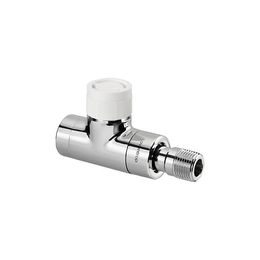 Oventrop Baureihe E Thermostatventil 1163132 Durchgang, stufenlose Voreinstellung, DN 15, Messing, anthrazit