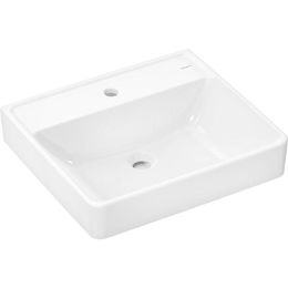 Hansgrohe Xanuia Q Waschtisch 60236450 550x480mm, mit Hahnloch, ohne &Uuml;berlauf, wei&szlig;