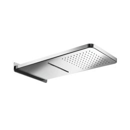 Herzbach Living Spa Wand-Regenbrause 11.664000.1.01 Edelstahl poliert, 593x270mm, Regen/Schwall