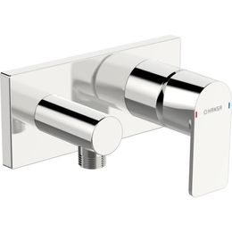 Hansa Hansastela Brausearmatur 44569573 chrom, Unterputz Brausearmatur, Rosette eckig