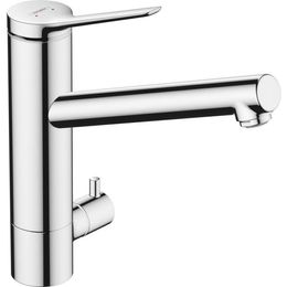 Hansgrohe Zesis M33 200 K&uuml;chenarmatur 74808000 1jet, Ger&auml;teabsperrventil, chrom