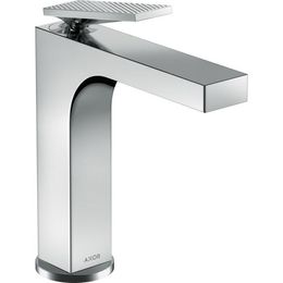 Hansgrohe Axor Citterio Waschtischarmatur 39071000 mit Zugstangen-Ablaufgarnitur, Hebelgriff, Rautenschliff, chrom