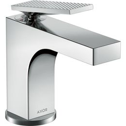 Hansgrohe Axor Citterio Waschtischarmatur 39001000 f&uuml;r Handwaschbecken, mit Zugstangen-Ablaufgarnitur, Hebelgriff, Rautenschliff, chrom