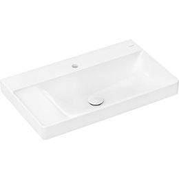 Hansgrohe Xelu Q Waschtisch 61030450 800x480mm, Ablage links, mit Hahnloch, ohne &Uuml;berlauf, SmartClean, wei&szlig;