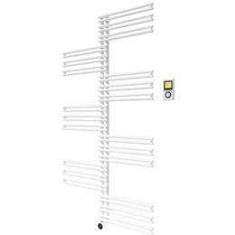 Purmo Figuresse Twist E Elektro-Badheizk&ouml;rper FLSM011909000N0 BH 1194 mm, BL 910 mm, 600 W, RAL 9016