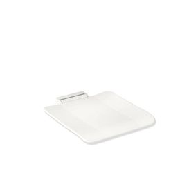 HEWI System 900 Klappsitz 900.51.20260AS 450 x 112 x 525 mm, Edelstahl pulverbeschichtet wei&szlig; matt, matt wei&szlig;er Kunststoff