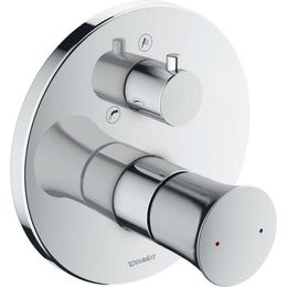 Duravit White Tulip Fertigmontageset WT5210012010 Unterputz-Wannenarmatur, 22,5 l/min, chrom, mit Umstellventil