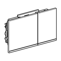 Geberit BetPl. Omega60, f&uuml;r 2-Mengen-Sp. 243118SJ1 Glas schwarz ET