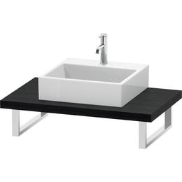 Duravit DuraStyle Konsole DS102C01616 f&uuml;r Aufsatzbecken, 1 Ausschnitt, St&auml;rke 4.5 cm, Eiche schwarz