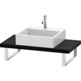 Duravit DuraStyle Konsole DS100C01616 f&uuml;r Aufsatzbecken, 1 Ausschnitt, St&auml;rke 4.5 cm, Eiche schwarz