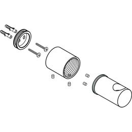 Ideal Standard Wandbefestigung f&uuml;r Brausestange Chrom , F960891AA