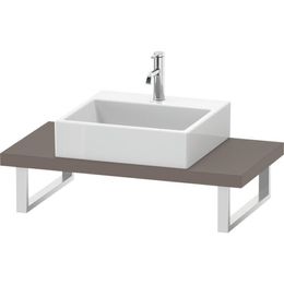 Duravit DuraStyle Konsole DS100C04343 f&uuml;r Aufsatzbecken, 1 Ausschnitt, St&auml;rke 4.5 cm, basalt matt