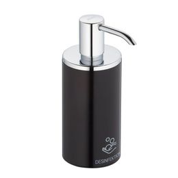 KEUCO Desinfektionsmittelspender 04952370100 Standmodell mit Pumpe, 250ml, chrom-schwarz
