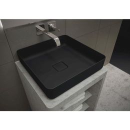 Kaldewei Waschtisch Miena Mod.3185NP 909606913676 580x380mm, schwarz matt, Perl-Effekt, ohne &Uuml;berlauf