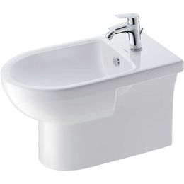 Duravit No. 1 Stand-Bidet 2297100000 37x65cm, mit Hahnloch, &Uuml;berlauf, Hahnlochbank, wei&szlig;