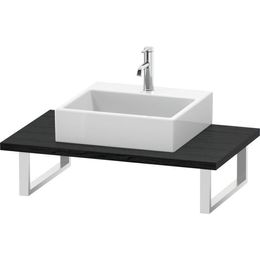 Duravit DuraStyle Konsole DS106C01616 f&uuml;r Aufsatzbecken, 1 Ausschnitt, St&auml;rke 3 cm, Eiche schwarz