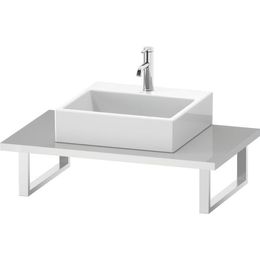 Duravit DuraStyle Konsole DS106C02222 f&uuml;r Aufsatzbecken, 1 Ausschnitt, St&auml;rke 3 cm, wei&szlig; hochglanz