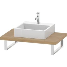 Duravit DuraStyle Konsole DS102C03030 f&uuml;r Aufsatzbecken, 1 Ausschnitt, St&auml;rke 4.5 cm, Eiche natur