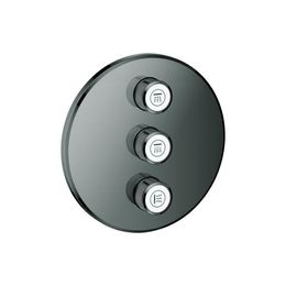 Grohe Grohtherm Smartcontrol Fertigmontageset 29122A00 hard graphite, rund, UP-Ventil 3-fach