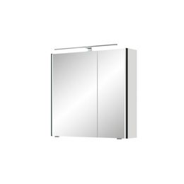Pelipal Serie 7045 Spiegelschrank SEEA02473L126AU LED-Plus-Aufsatzleuchte, zweit&uuml;rig, chrom, 70 cm