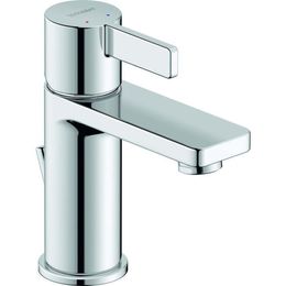 Duravit D-Neo Waschtischarmatur DE1010001010 mit Zugstangen-Ablaufgarnitur, Ausladung 94mm, chrom