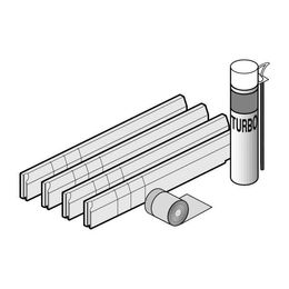 Villeroy & Boch Villeroy & Boch Installationsset U91411000 f&uuml;r Duschwanne, verchromt, 900 x 800 - 1000 x 1000