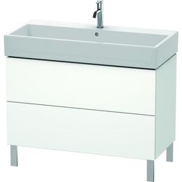Duravit L-Cube Waschtisch-Unterschrank LC677801818 98,4x 45,9 cm, wei&szlig; matt, 2 Ausz&uuml;ge, stehend