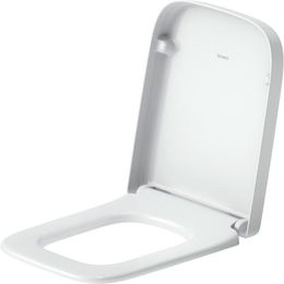 Duravit Univavo WC-Sitz Eckig 0023790000 Absenkautomatik, abnehmbar, Scharniere Edelstahl, Wei&szlig;
