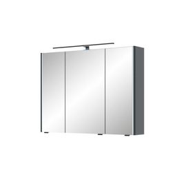 Pelipal Serie 7045 Spiegelschrank SEEA02493G138BA LED-Plus-Aufsatzleuchte, dreit&uuml;rig, schwarz, 90 cm
