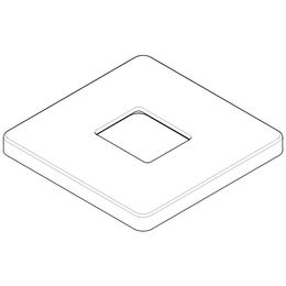 Dornbracht Rosette 092771011-06 092771011 131 x 12,5 x 131 mm platin mat